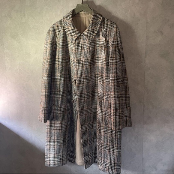 Burberry | Jackets & Coats | Burberry Reversible Coat Houndstooth ...